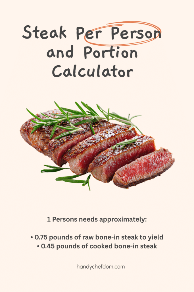 Steak Per Person and Portion Calculator - Handy Chefdom