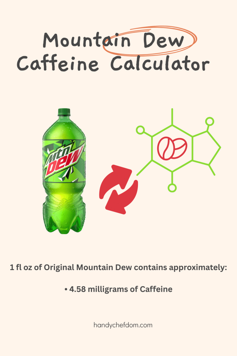 Mountain Dew Caffeine Calculator - Handy Chefdom