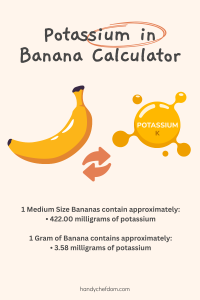 Potassium in Banana Calculator - Handy Chefdom