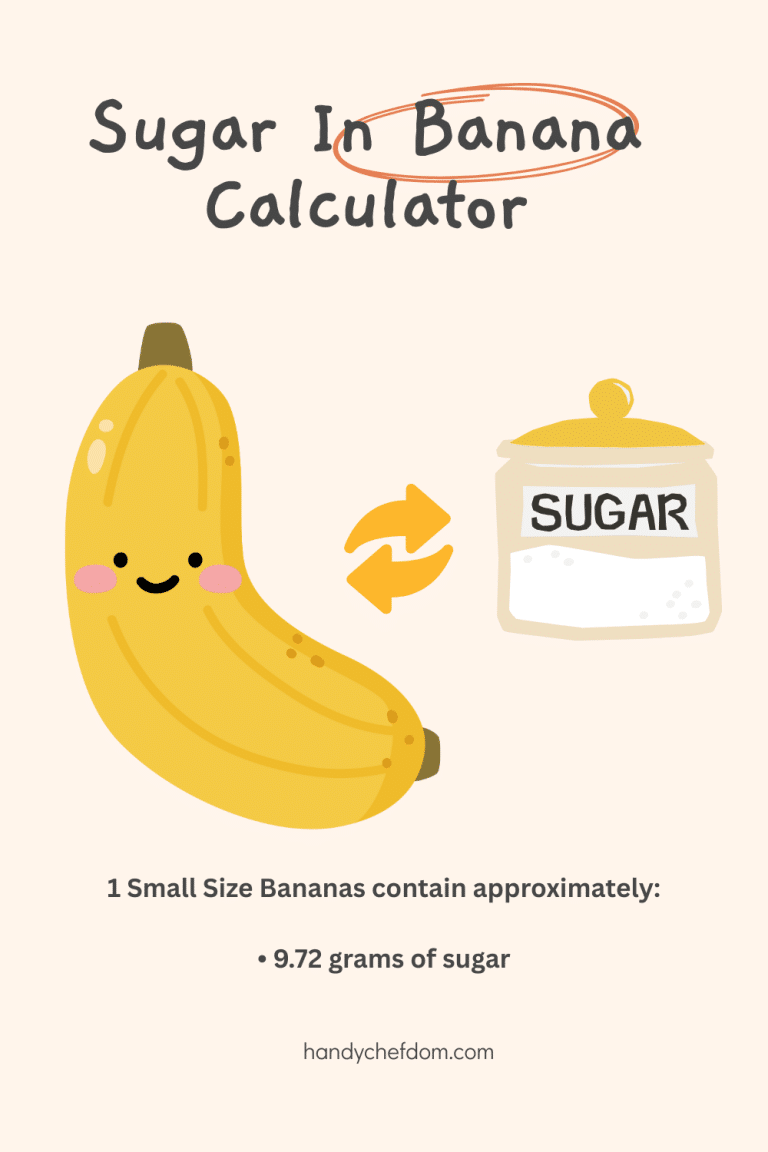 Sugar In Banana Calculator - Handy Chefdom