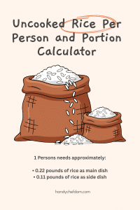 Uncooked Rice Per Person and Portion Calculator - Handy Chefdom